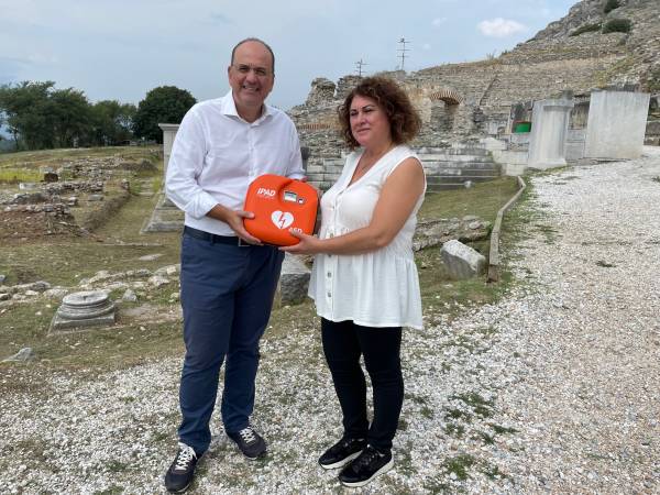 Μ. Λαζαρίδης: απινιδωτής στον αρχ. χώρο των Φιλίππων «σε συνεργασία με ...